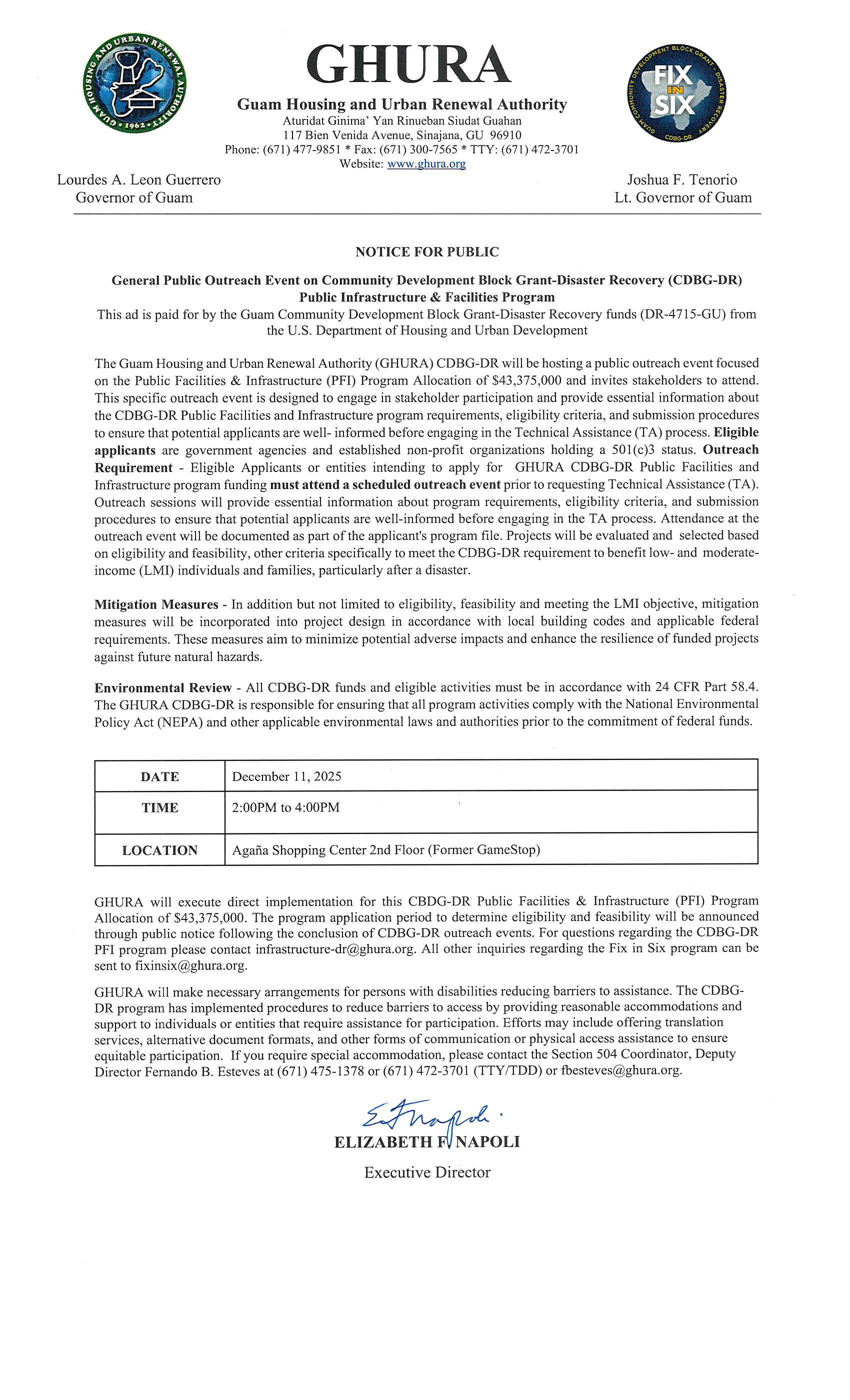 Community Development Block Grant Disaster Recovery - CDBG-DR
